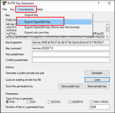 Setting Up a Secure FTP Using the Raw Key Text Protocol